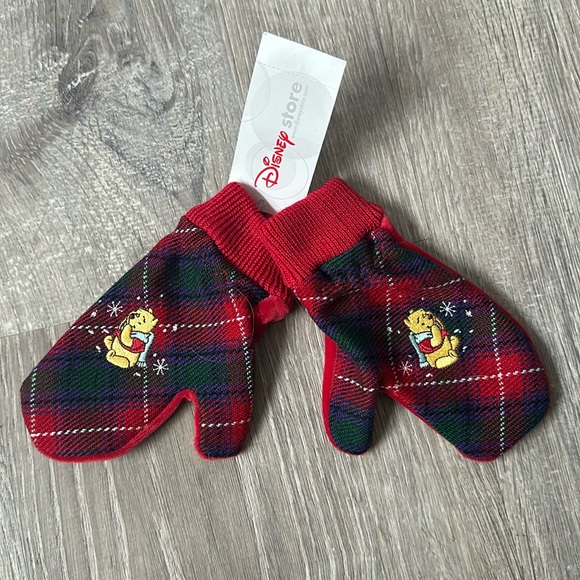 Disney | Accessories | Disney Winnie The Pooh Plaid Red Velvet 224m ...